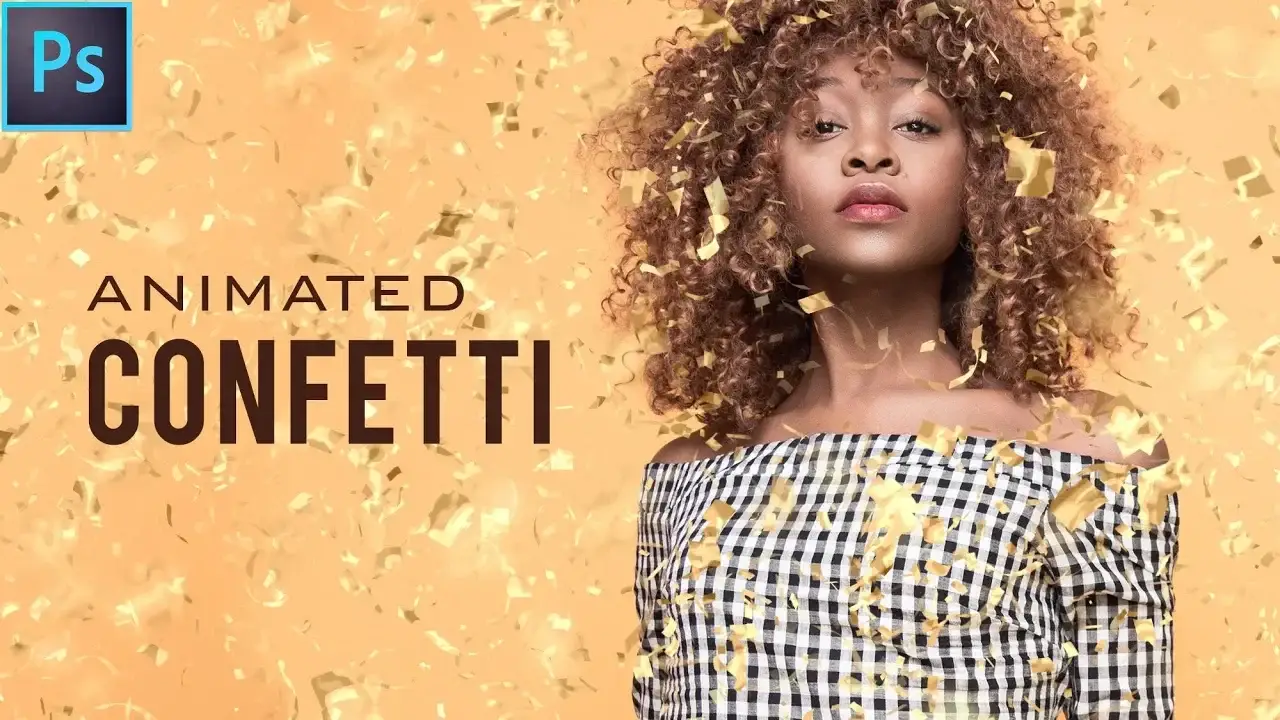 Animated Confetti Glitter Effect Photoshop Action