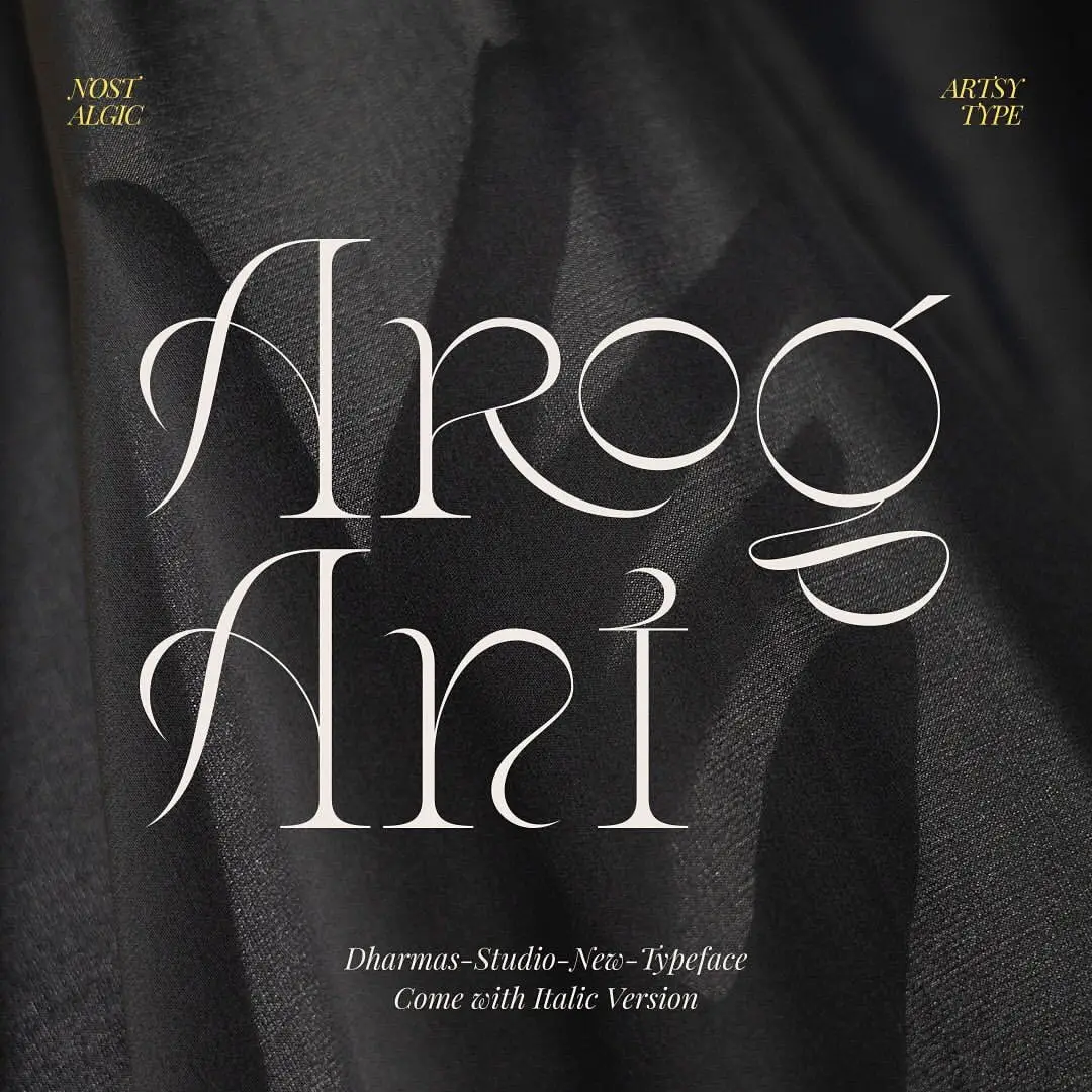 Arogant – Artsy And Classy Serif Font