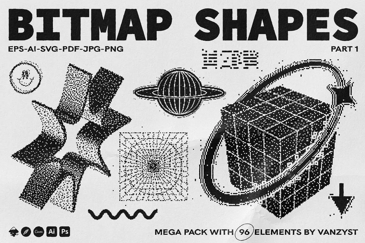 Bitmap Vector Shapes. Part 1 - Elevate Your Designs