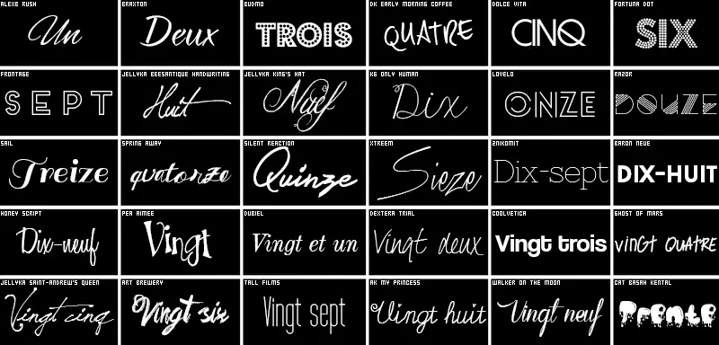 Brilliant Font Pack – 50 Unique Fonts