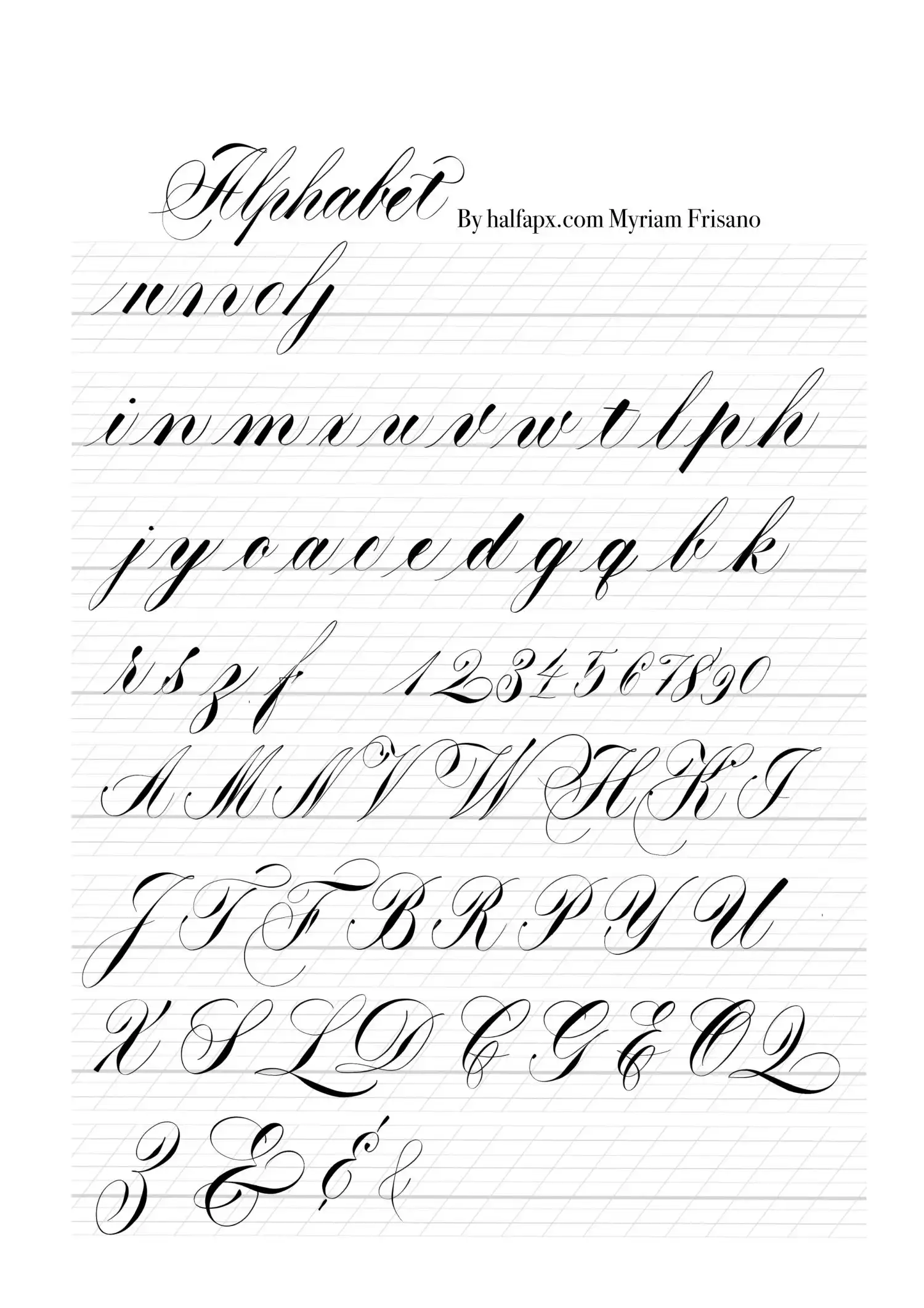 Creativa Alphabet Sheet - Digital Design Asset