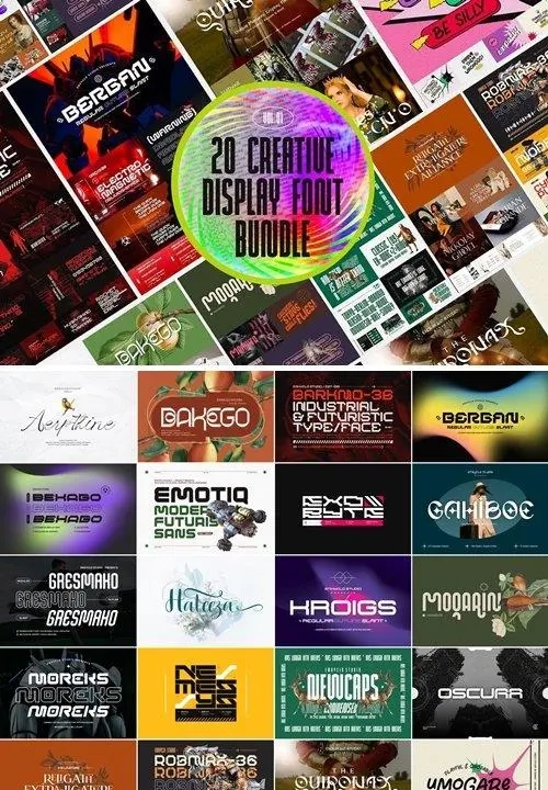 Creative Display Font Bundle (Vol 01)