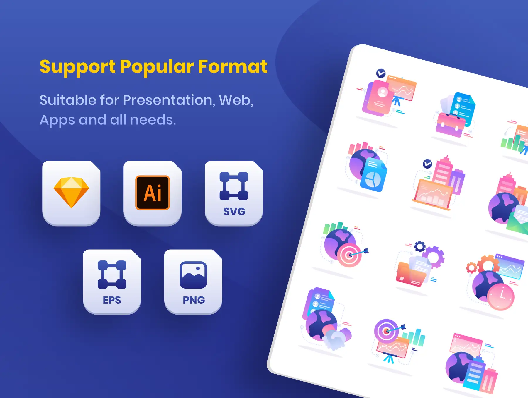 Dihital: Finance Business Data Illustration Pack