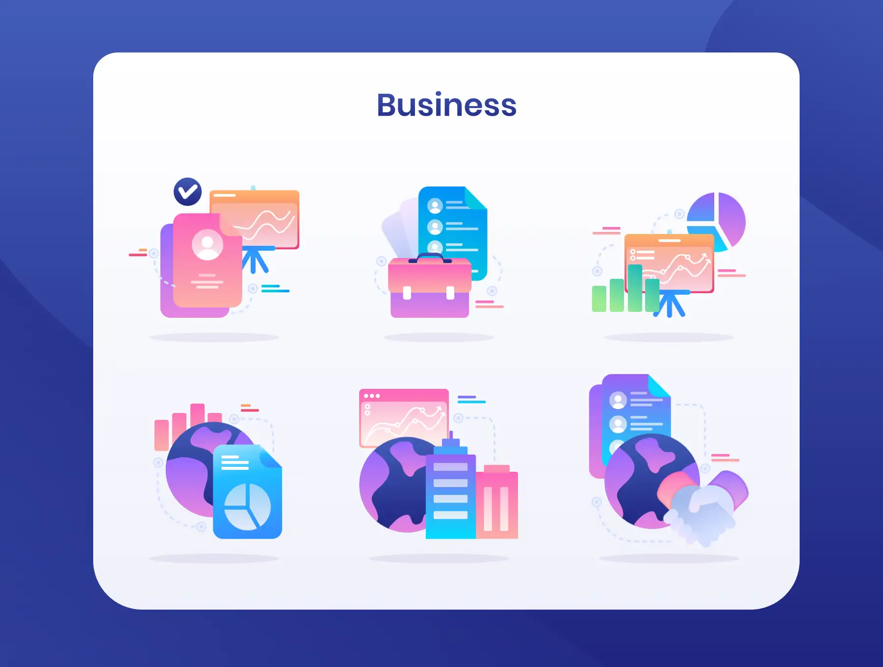 Dihital: Finance Business Data Illustration Pack