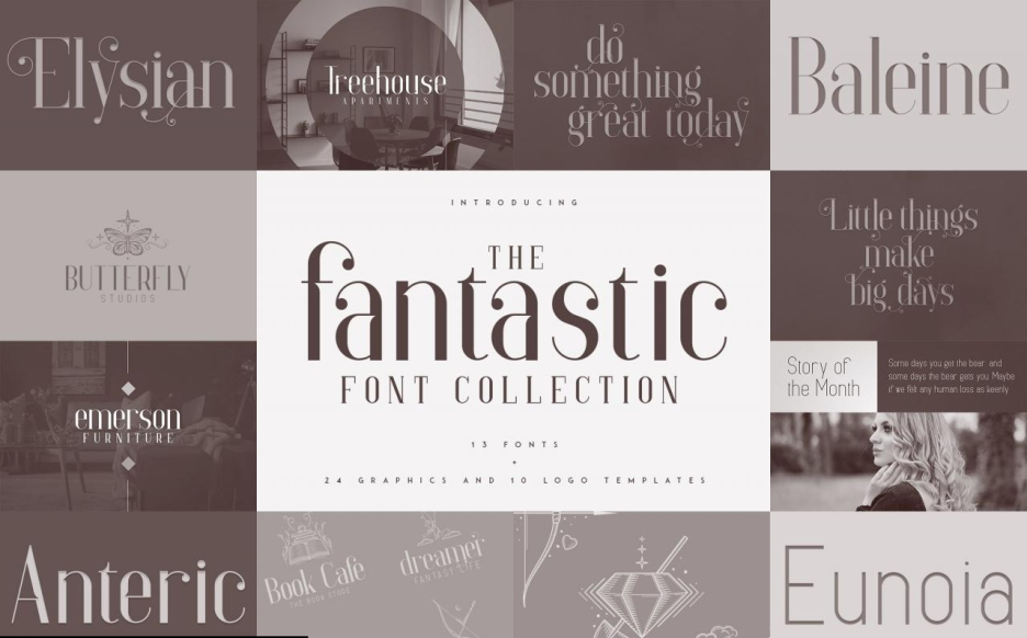Fantastic Collection – Fonts & Logos