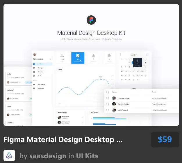 Figma Material Design Desktop UI Kit