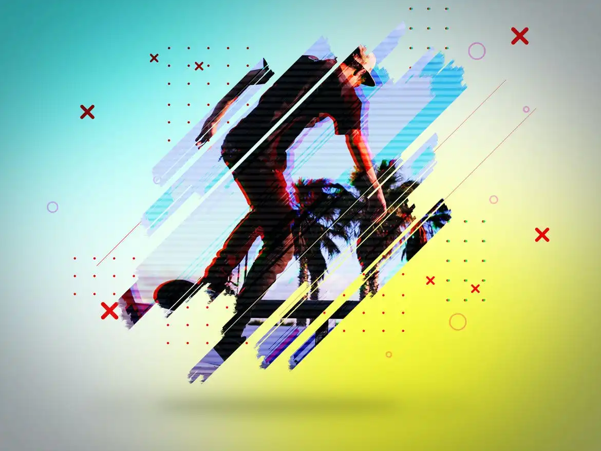 Glitch Effect with GIF Animation