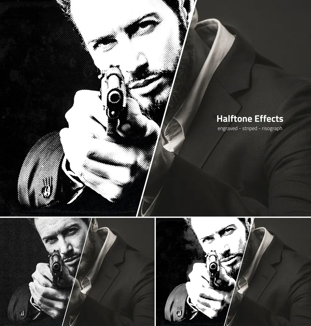 Halftone Patterns Bundle - Unique Designs