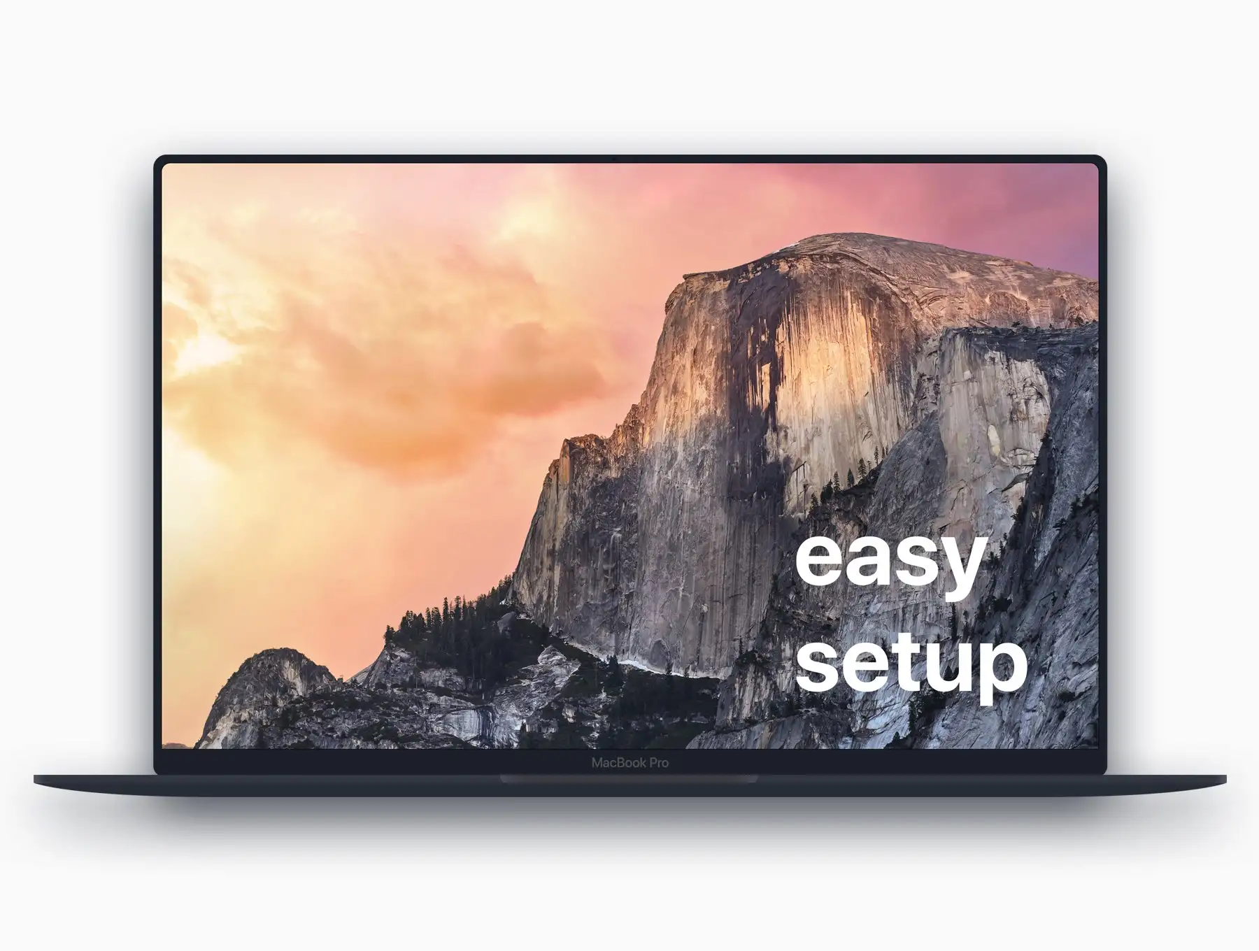 MacBook Pro Flat Mockup - High-Quality Presentation Tool