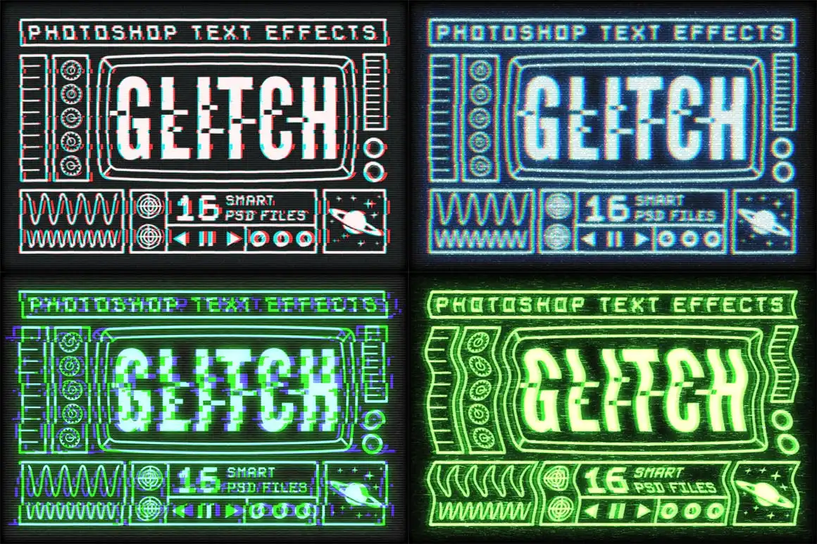 Photoshop Glitch Text Effects for Creative Designs