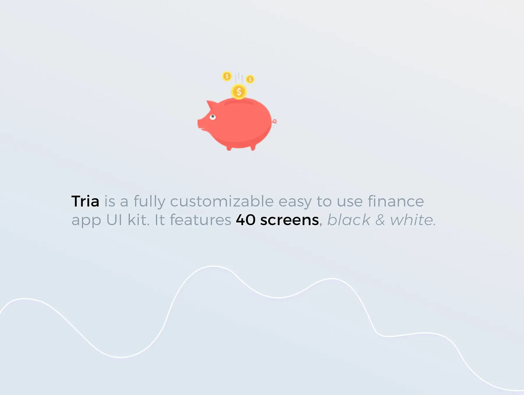 Tria Finance App UI Kit - Customizable UI Design