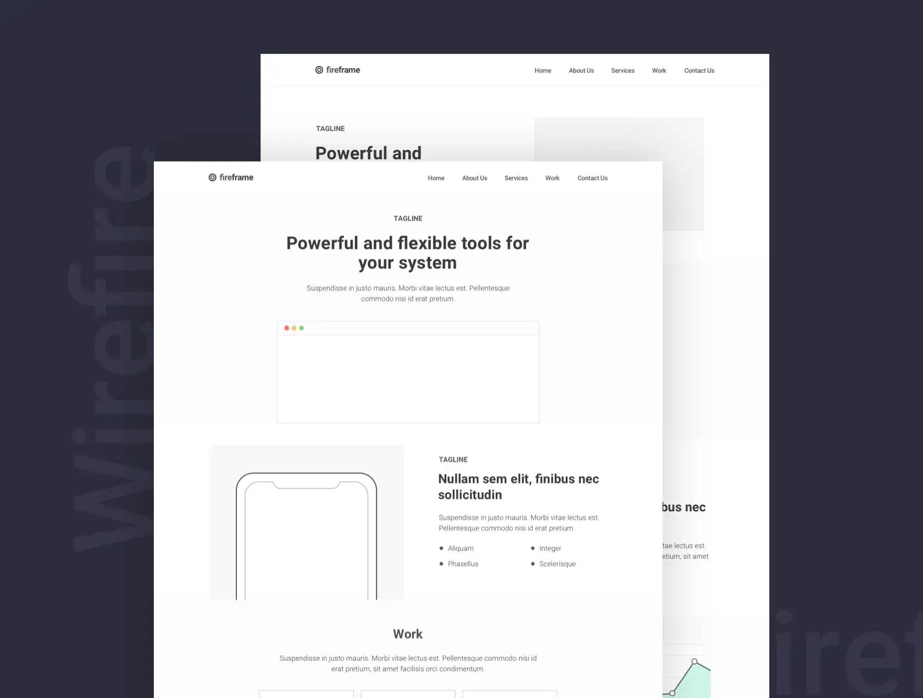 Wirefire - Wireframe Kit for Web Design