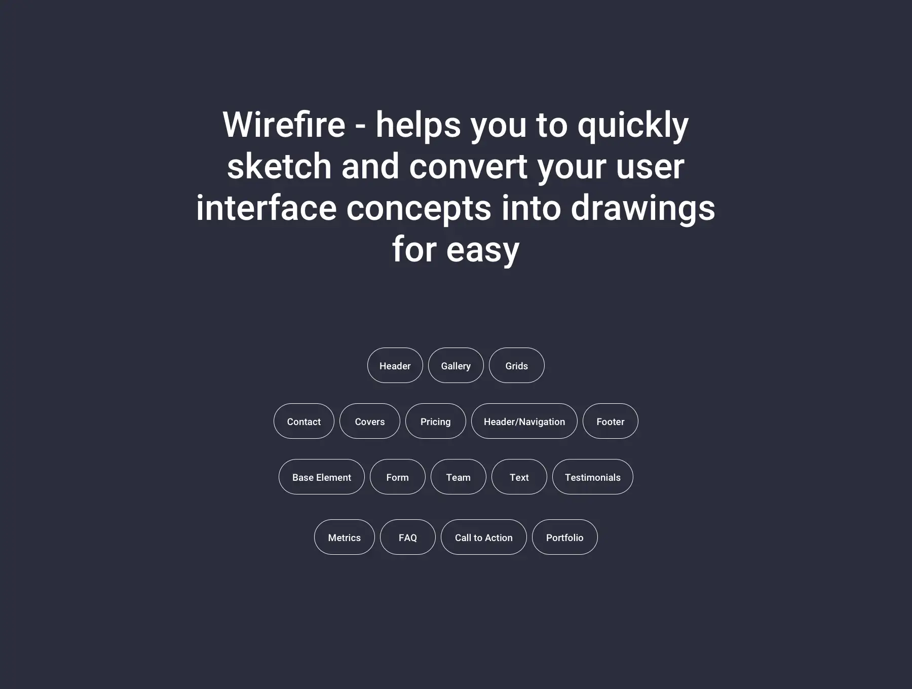 Wirefire - Wireframe Kit for Web Design