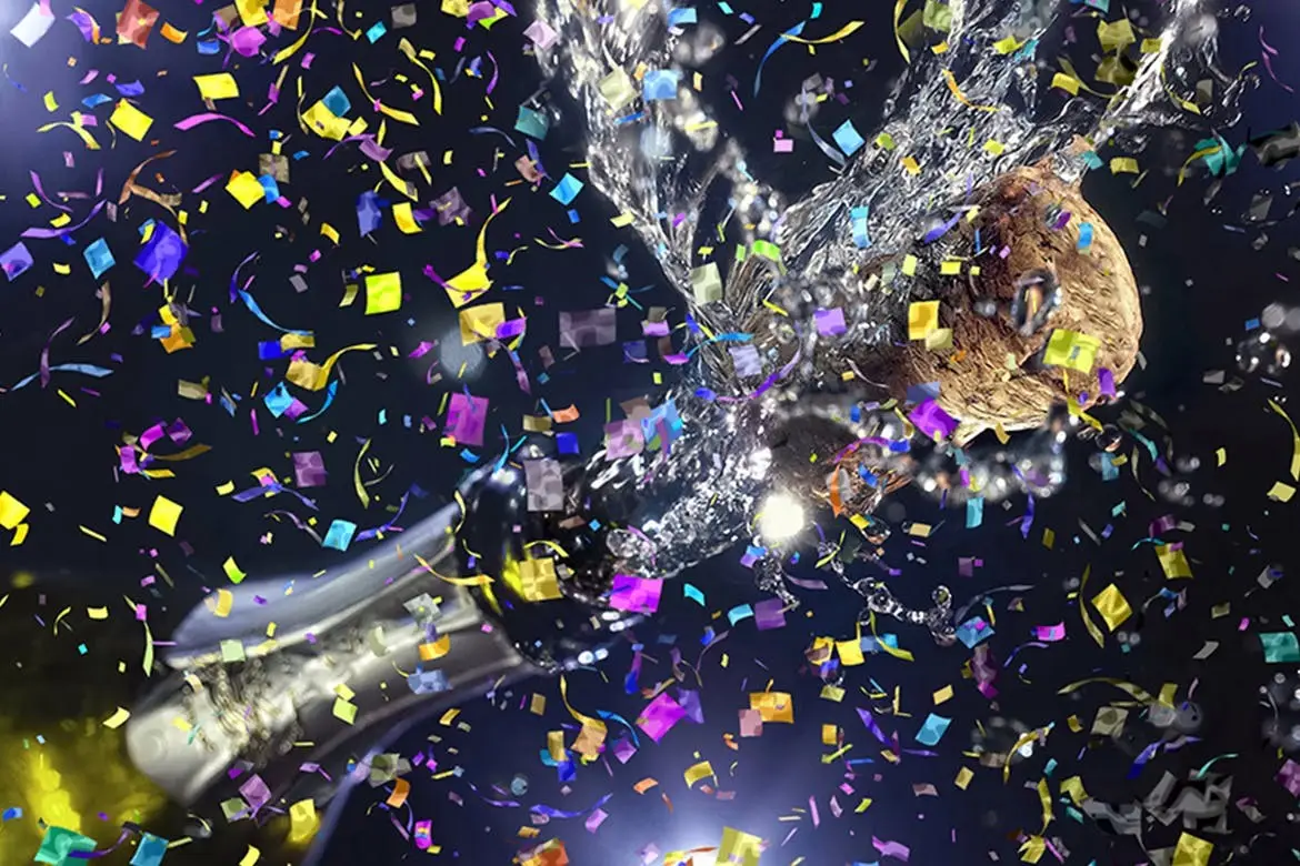 Animated Confetti Glitter Effect Photoshop Action