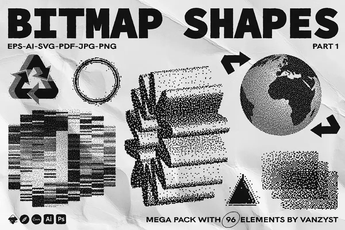 Bitmap Vector Shapes. Part 1 - Elevate Your Designs