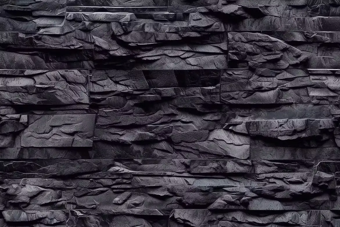 Black Stone Wall Seamless Texture Backgrounds | High-Quality Textures
