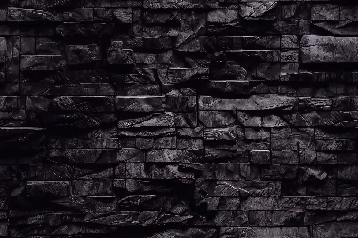 Black Stone Wall Seamless Texture Backgrounds | High-Quality Textures