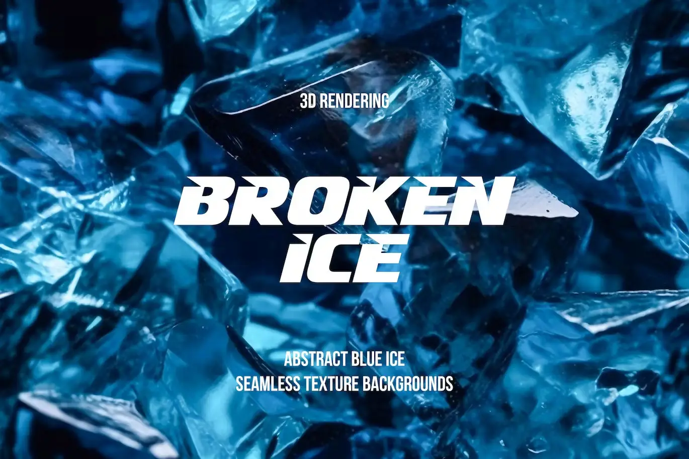 Blue Broken Ice Seamless Texture Backgrounds - High-Quality Textures
