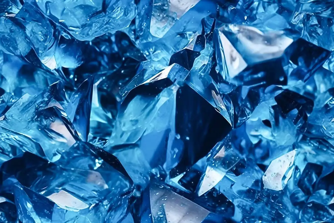 Blue Broken Ice Seamless Texture Backgrounds - High-Quality Textures