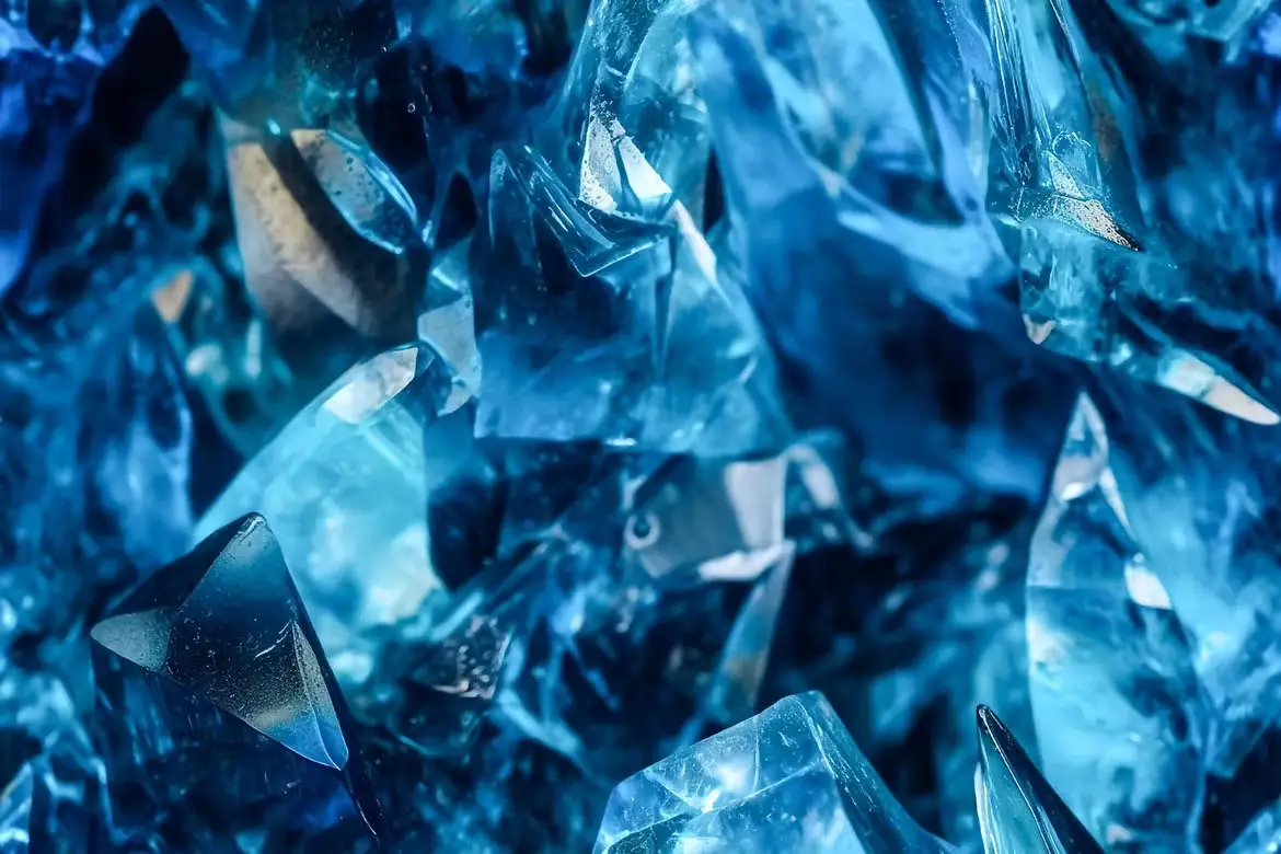 Blue Broken Ice Seamless Texture Backgrounds - High-Quality Textures