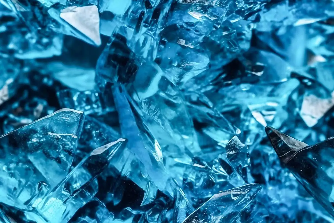 Blue Broken Ice Seamless Texture Backgrounds - High-Quality Textures