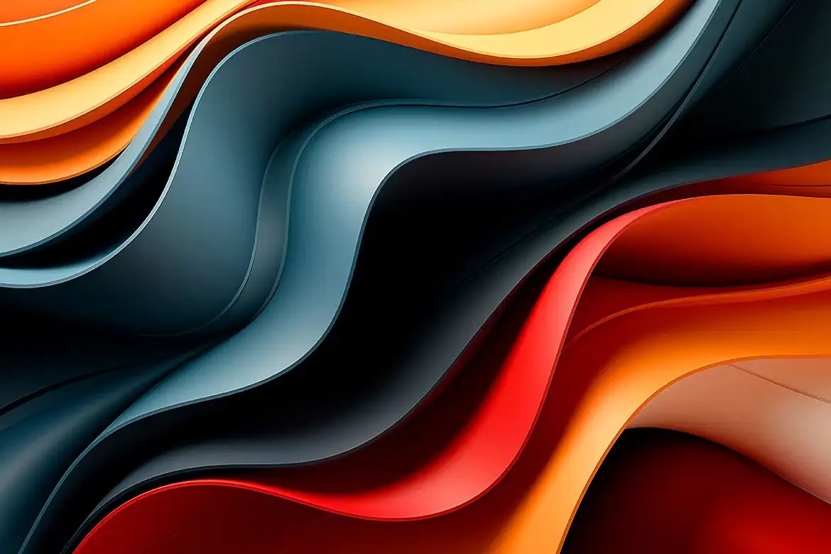 Colorful Curvy Wave Backgrounds for Stunning Visuals
