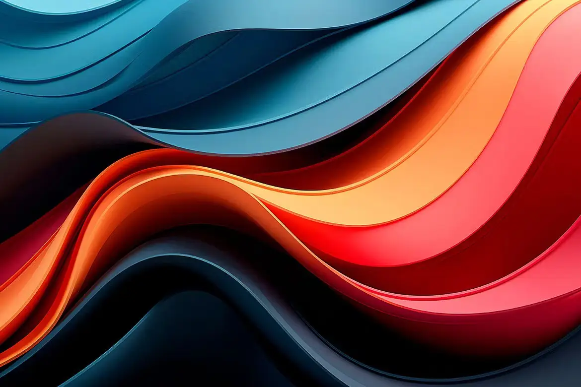 Colorful Curvy Wave Backgrounds for Stunning Visuals