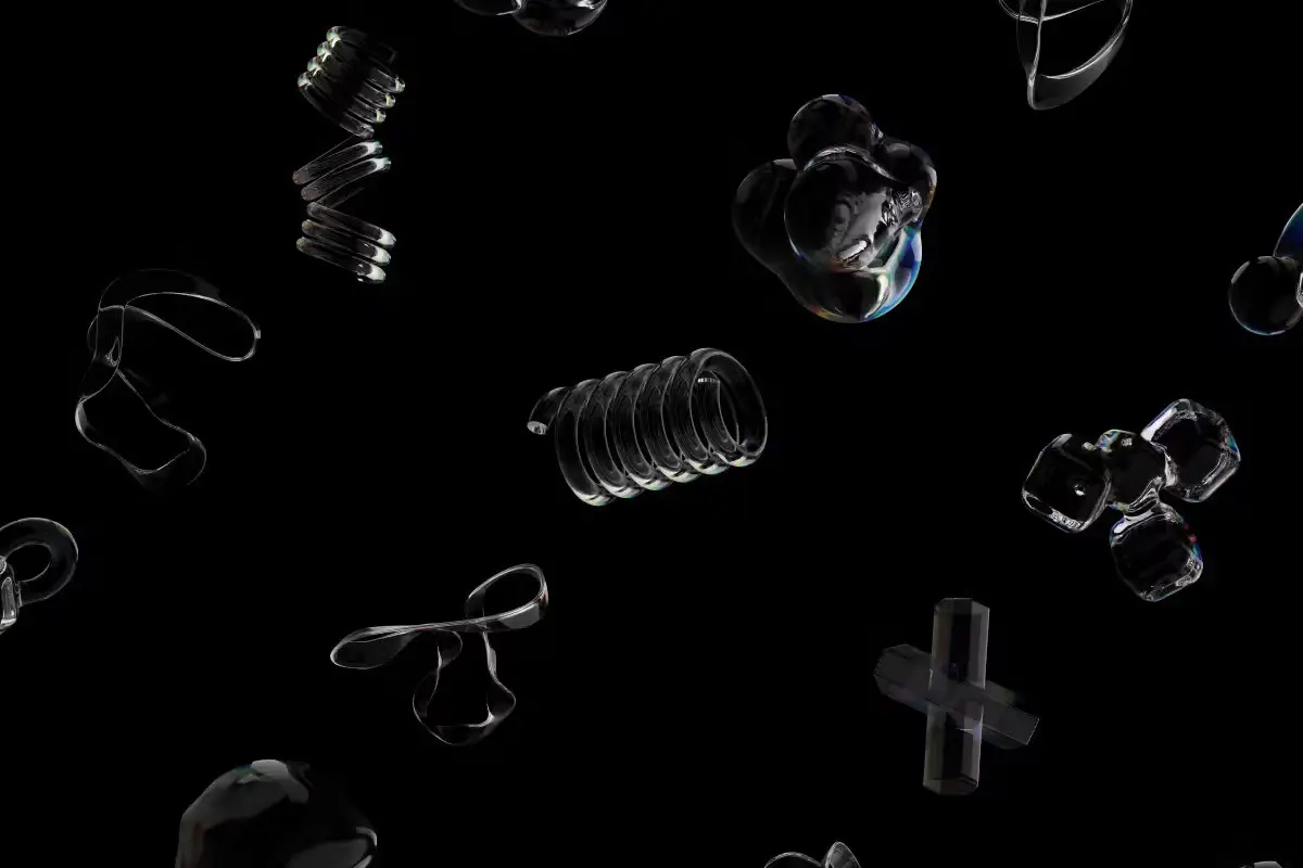 Dispersion 3D Glass Shapes Pack - Elevate Your Designs