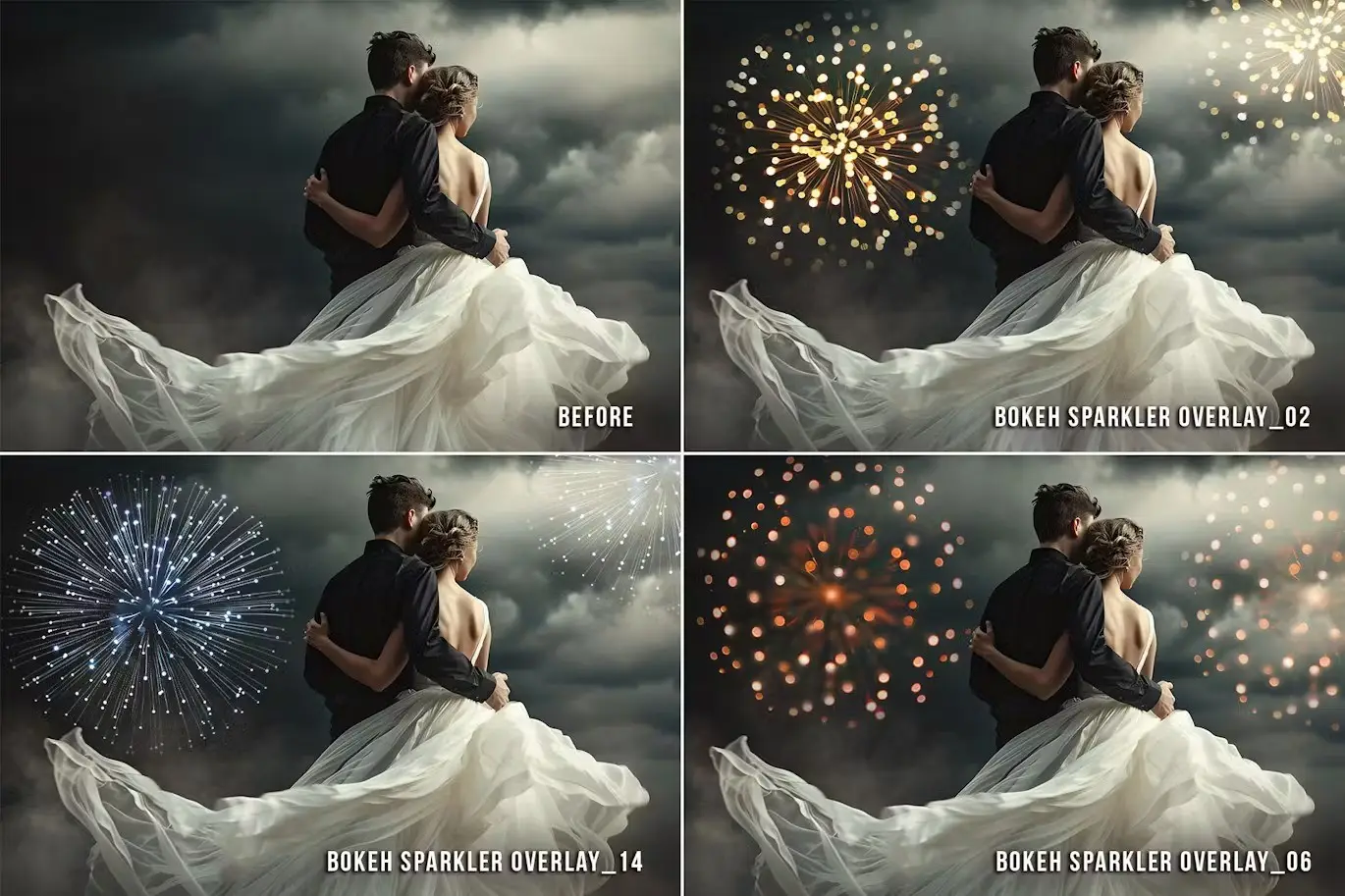 Realistic Firework PNG Transparent Photo Overlays