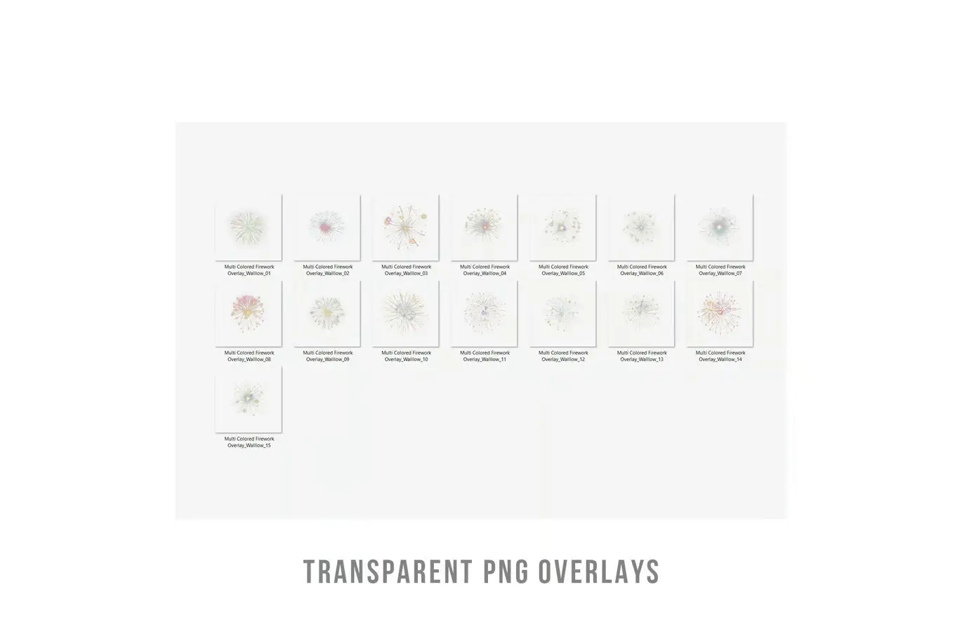 Fireworks PNG Photoshop Transparent Overlays