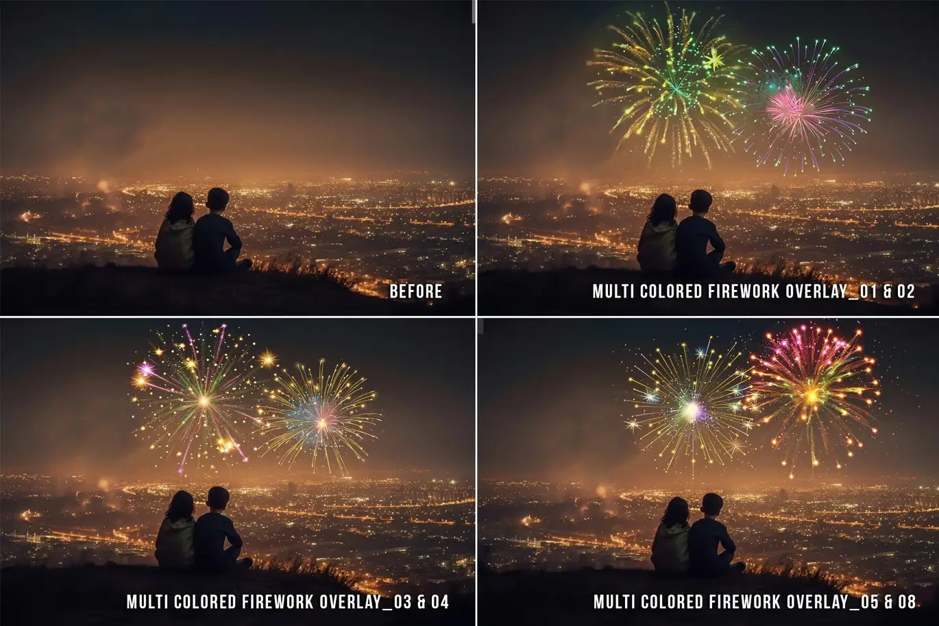 Fireworks PNG Photoshop Transparent Overlays