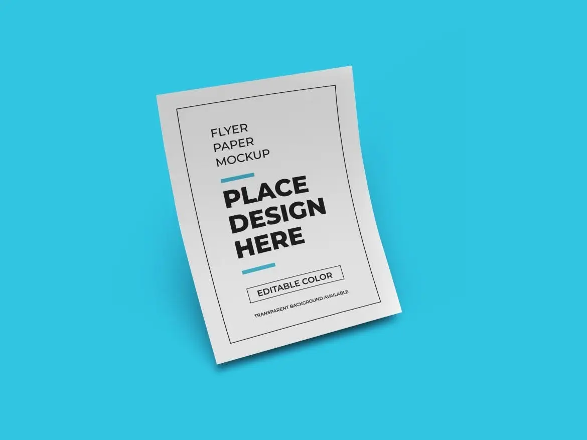 Flyer Paper Mockup Template Set | High-Quality PSD Templates