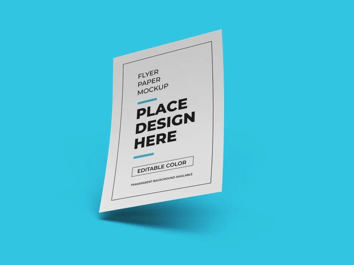 Flyer Paper Mockup Template Set | High-Quality PSD Templates