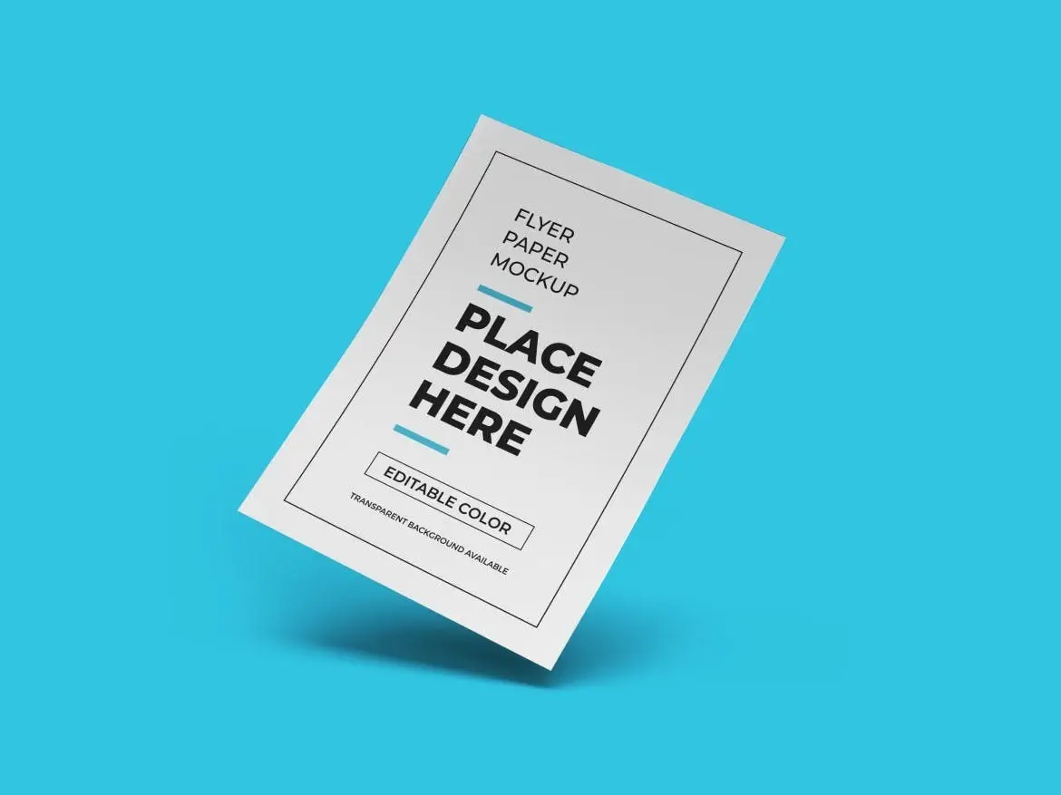Flyer Paper Mockup Template Set | High-Quality PSD Templates