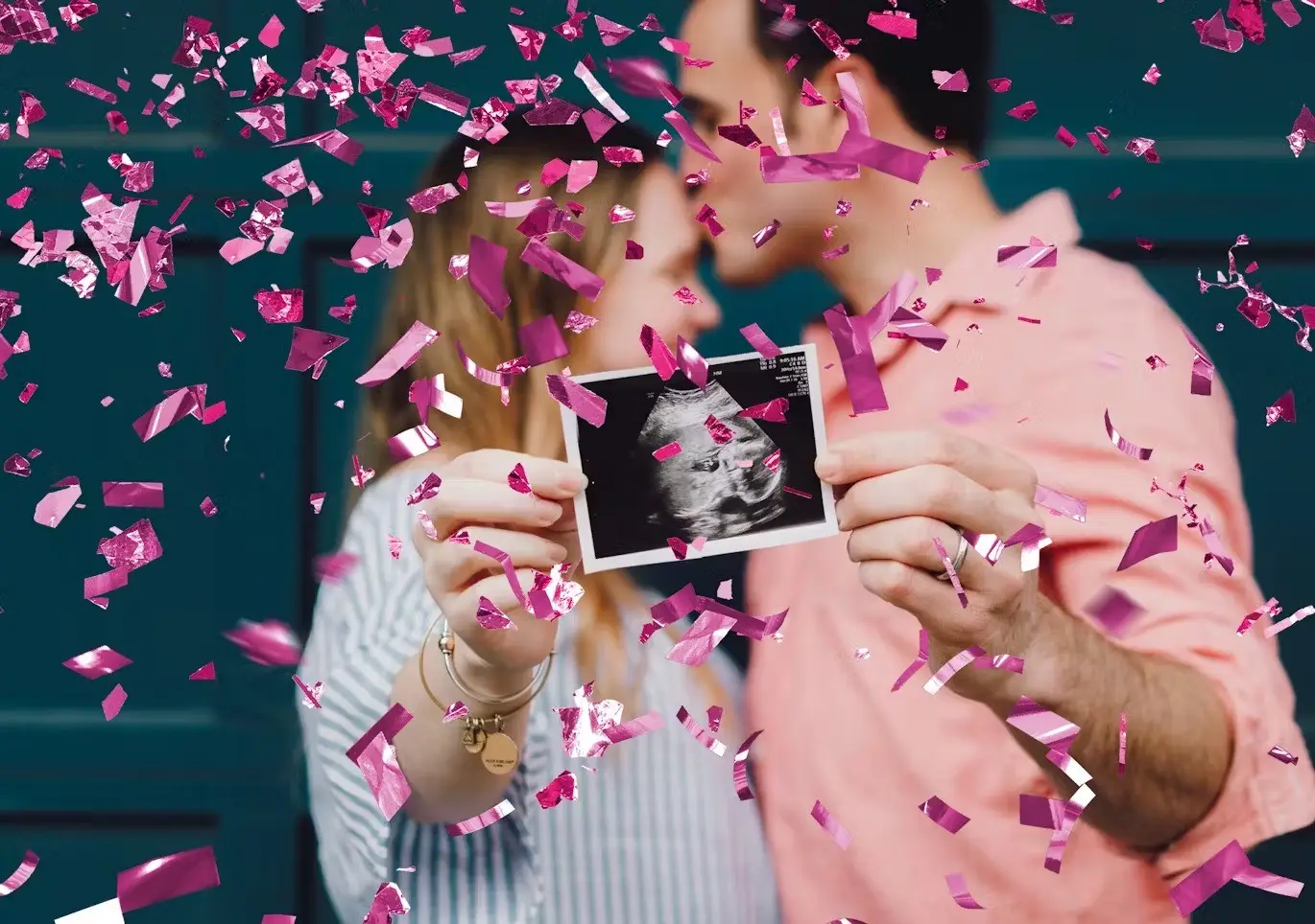 Gender Party Confetti Overlays for Celebrations