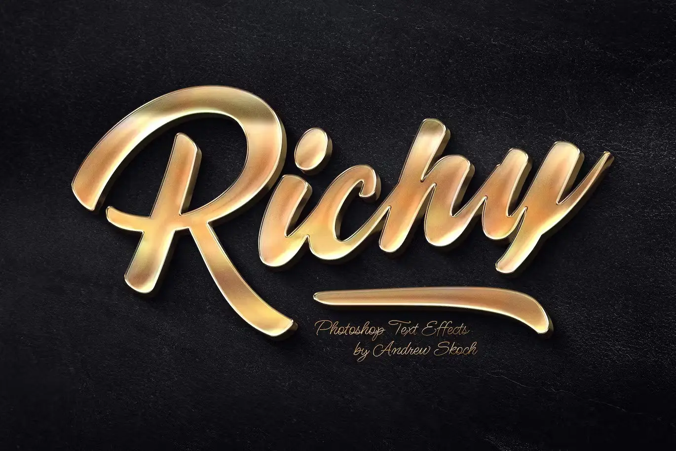 Gold Text Effects 1 - Stunning Typography Collection
