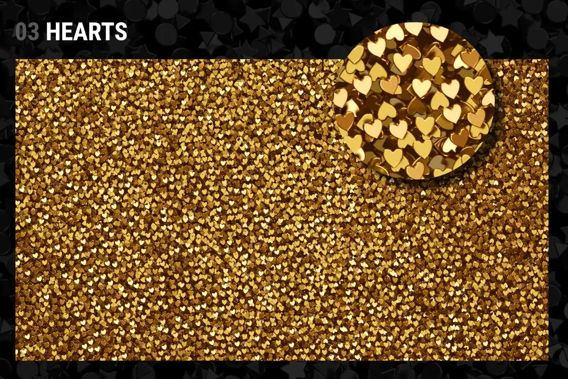 Golden Glitter Textures for Stunning Designs