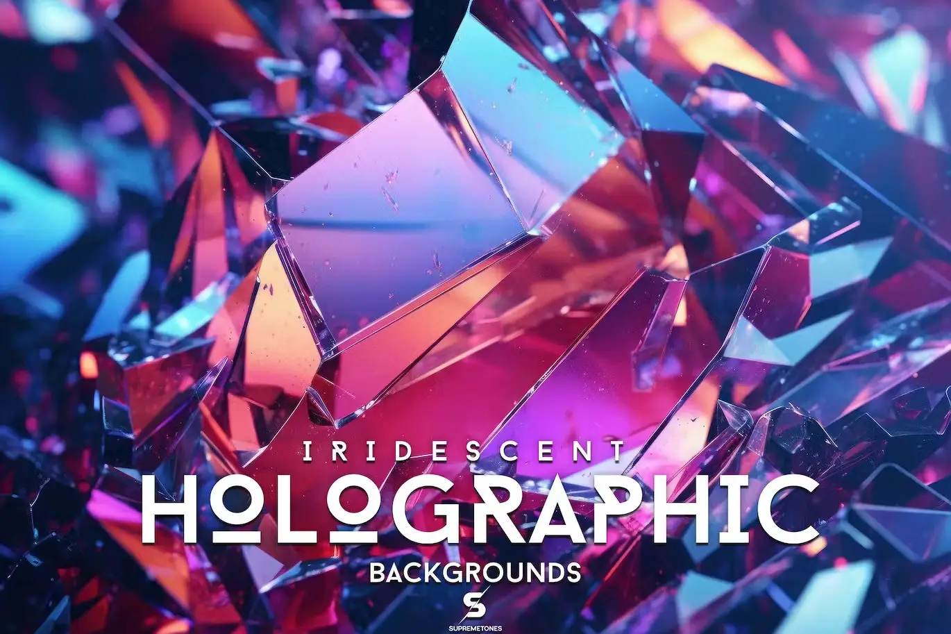 Holographic Iridescent Glass Backgrounds for Stunning Designs