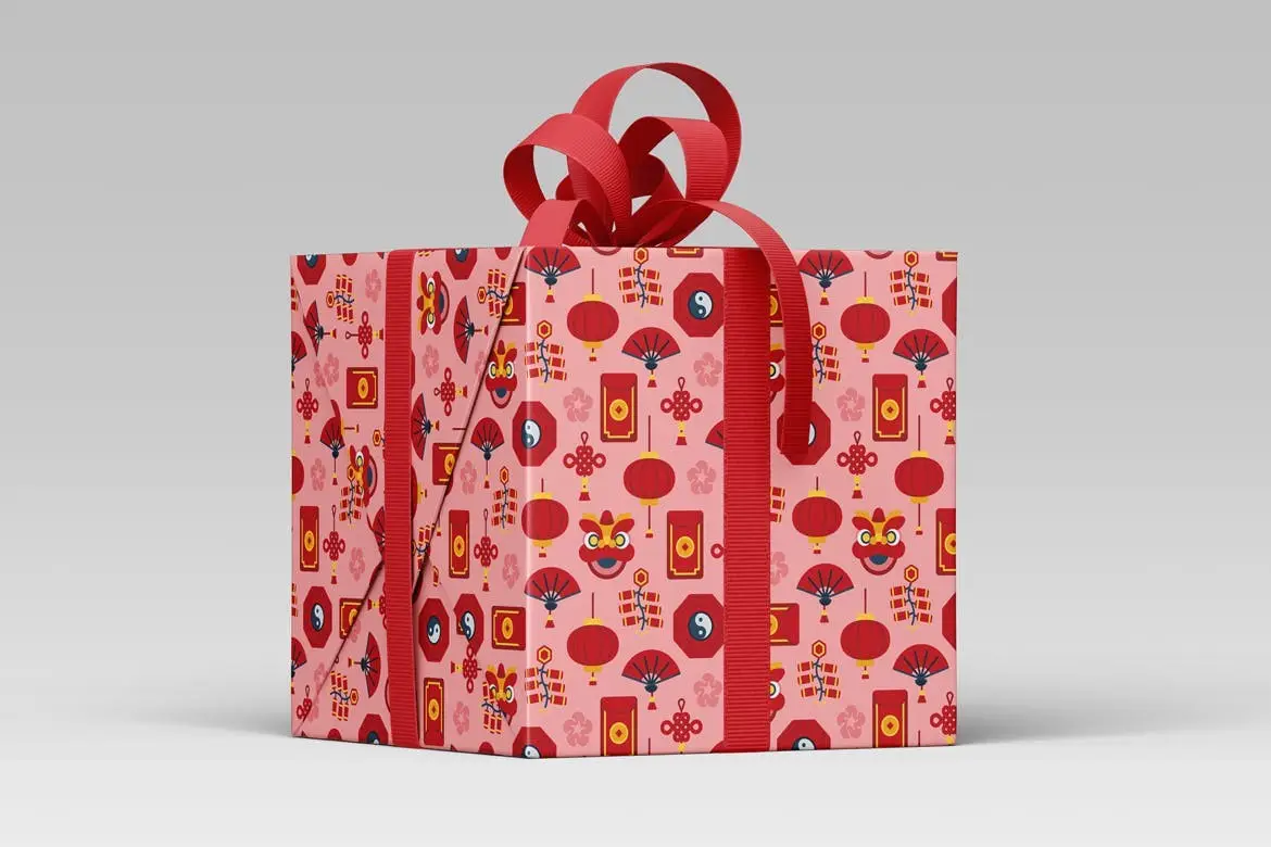 Iconic Lunar New Year Seamless Pattern