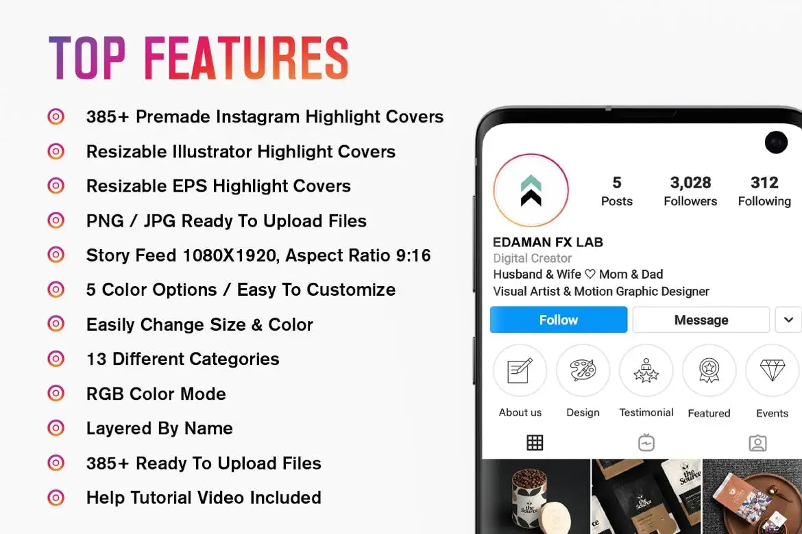 Instagram Highlight Cover Icons for Stunning Profiles