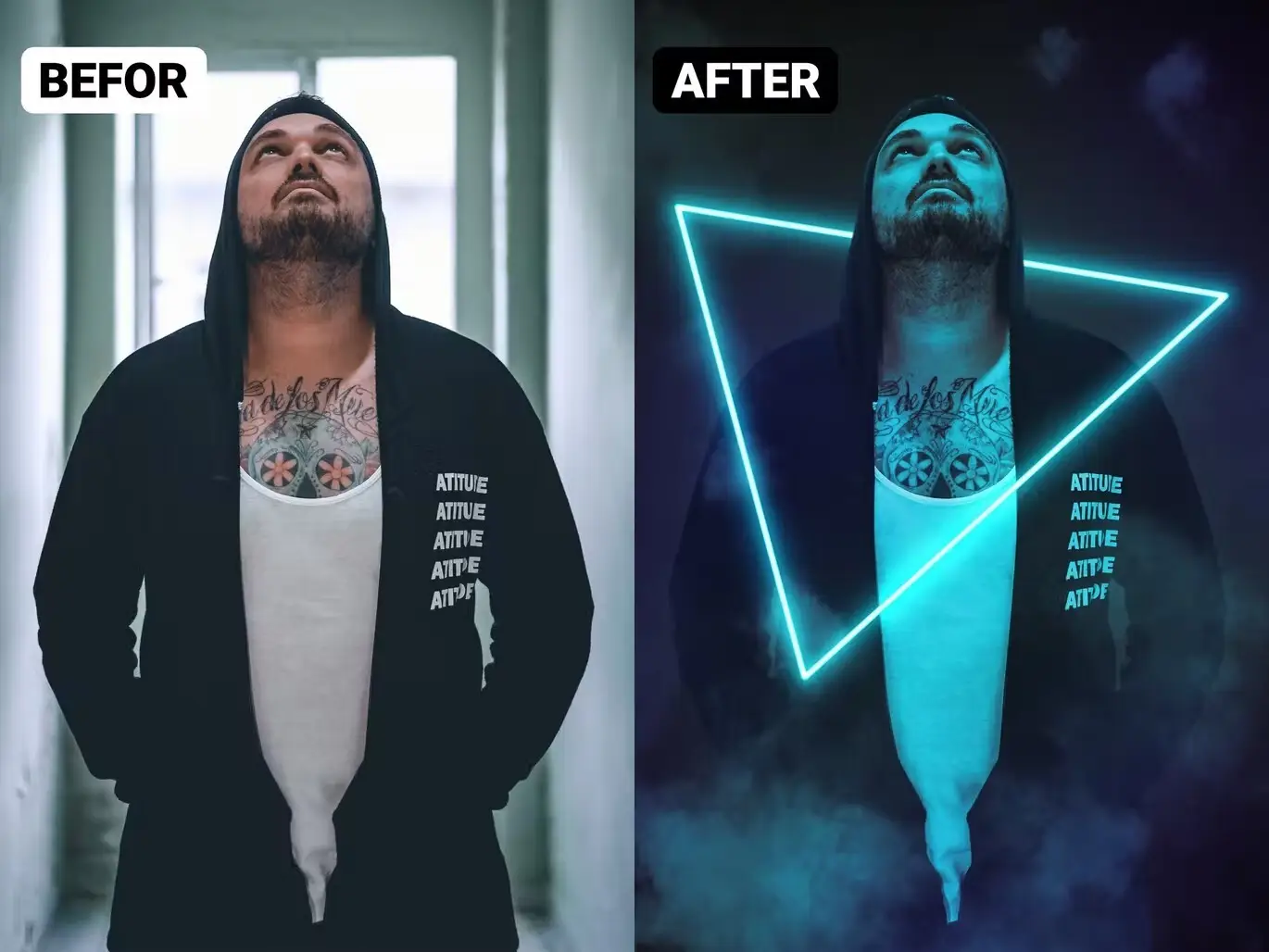 Neon Light Effect Photoshop Action for Stunning Designs