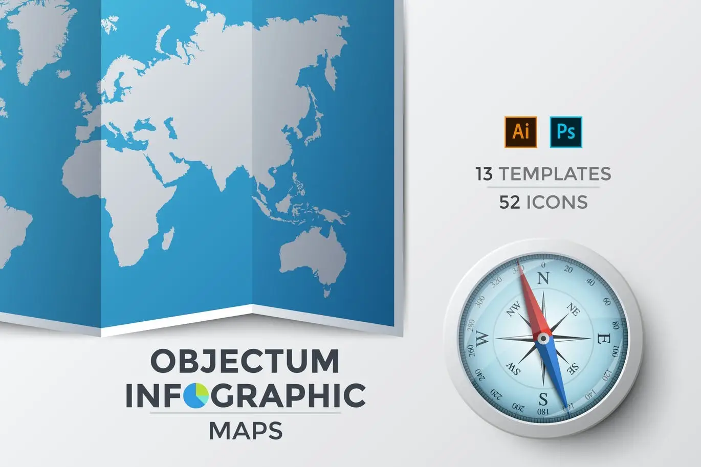 Objectum Infographic: Maps - Enhance Your Presentations