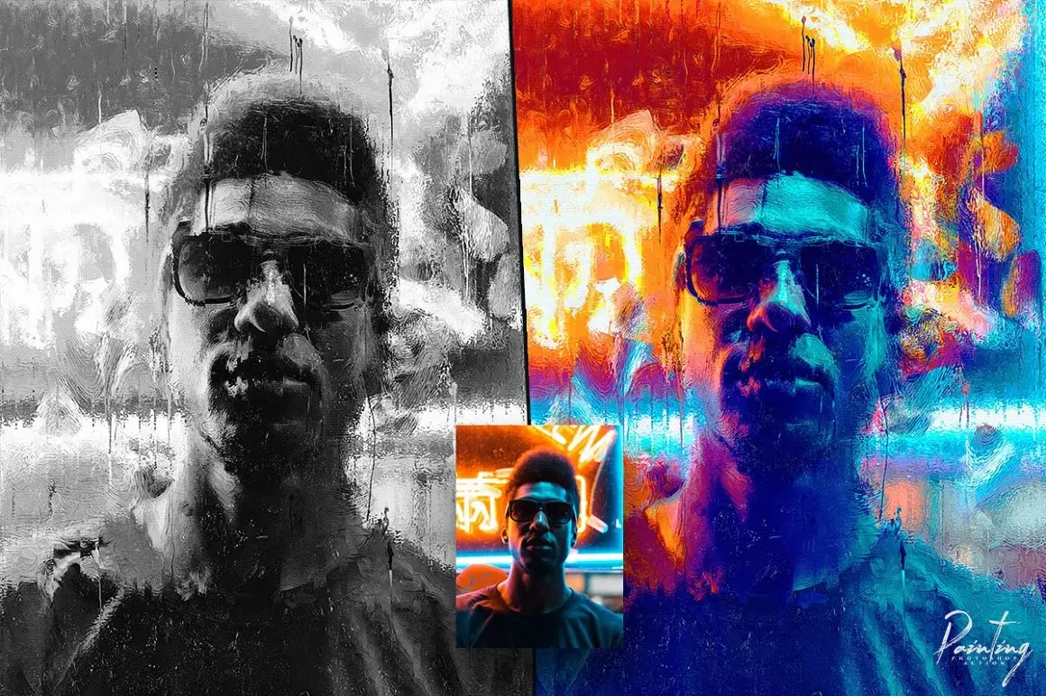 Painting Photoshop Action - Transform Your Digital Art