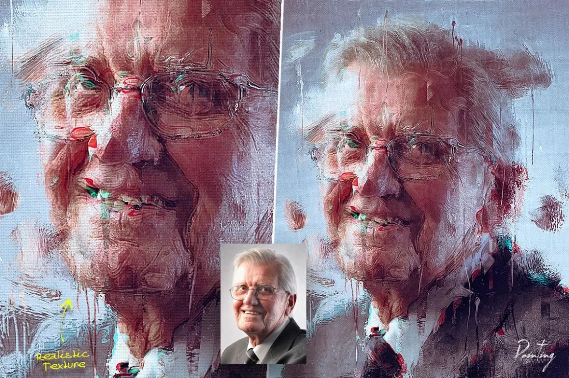 Painting Photoshop Action - Transform Your Digital Art