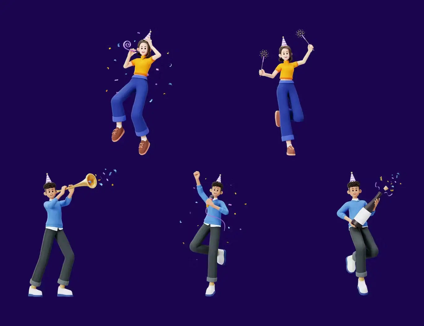 Party & Celebration 3D Illustration - Elevate Your Designs