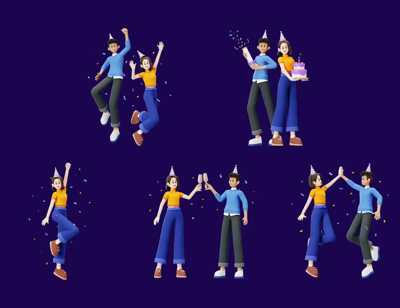 Party & Celebration 3D Illustration - Elevate Your Designs