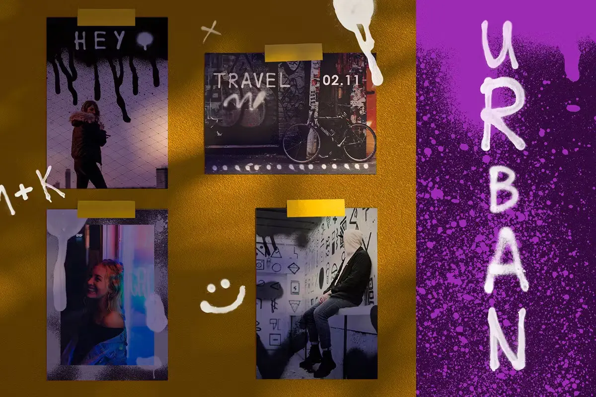 Procreate & Photoshop Urban Spray Brushes