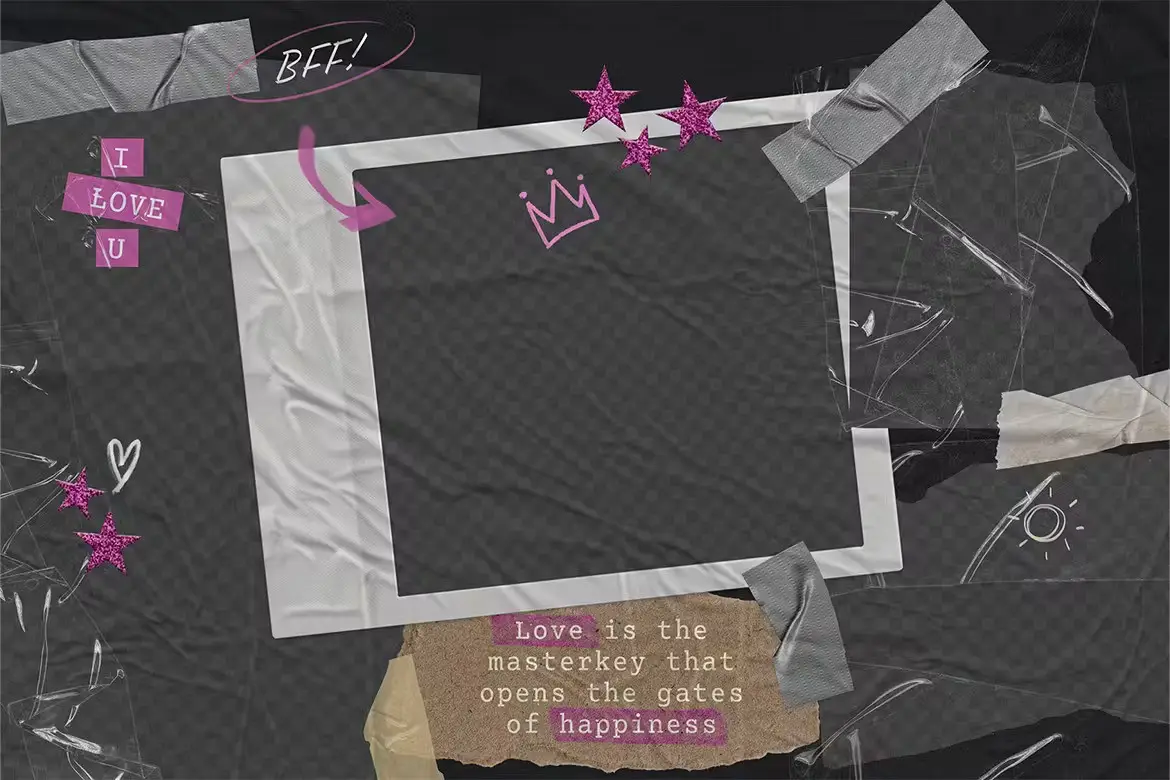 Scrapbook Photo Collage Template