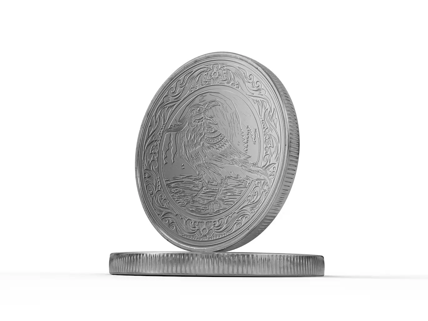 Set Custom Gold Coin Mockup - High Quality & Editable