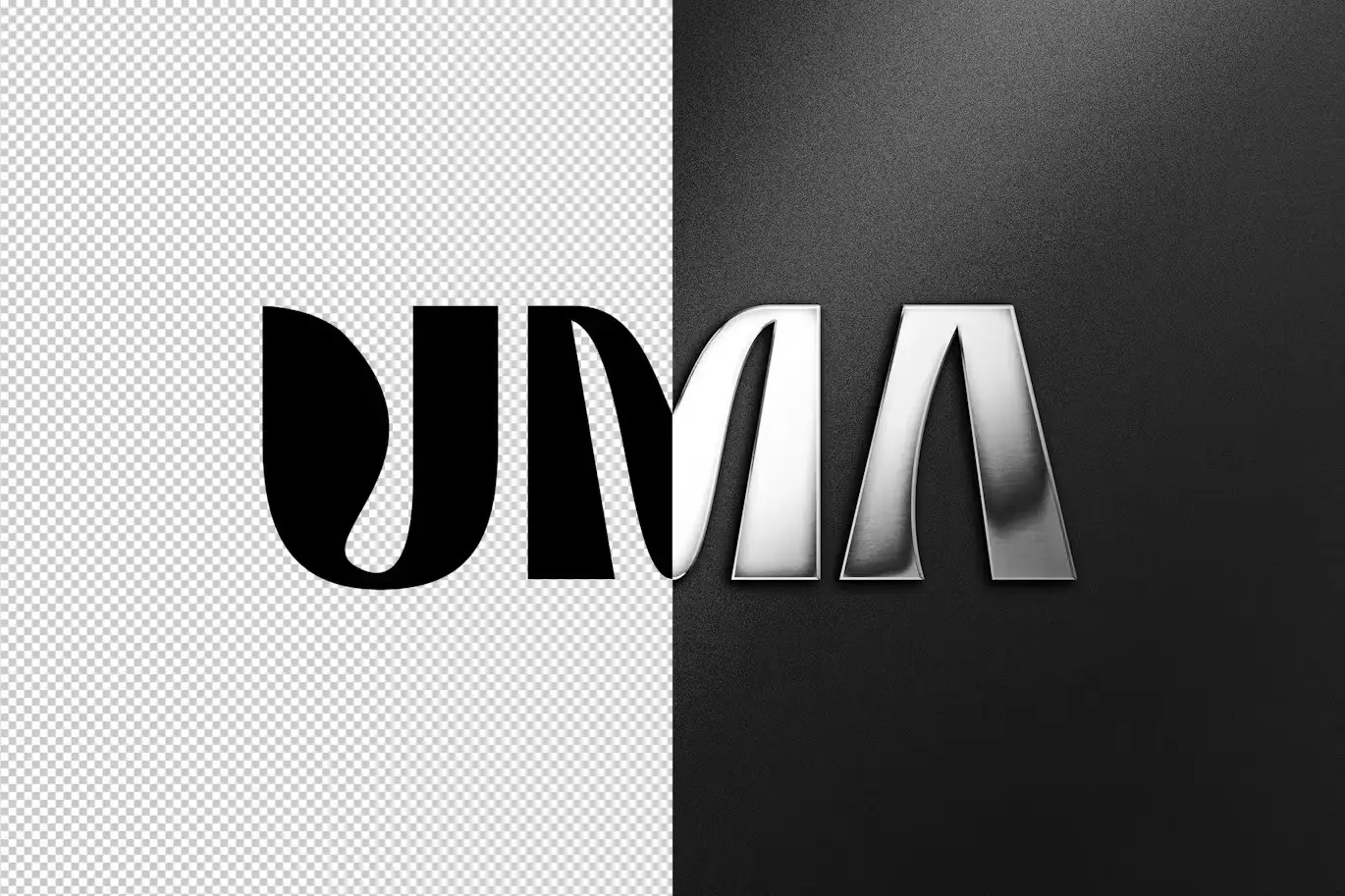 Silver Logo Mockup - Showcase Your Designs